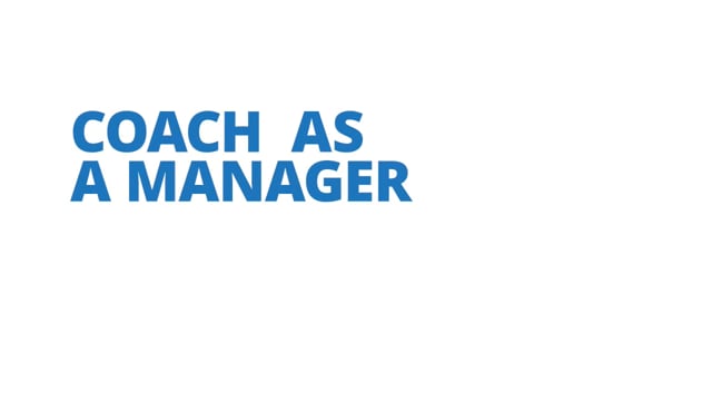 Coach as a Manager - eLeaP®