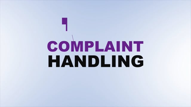 Complaint Handling - eLeaP