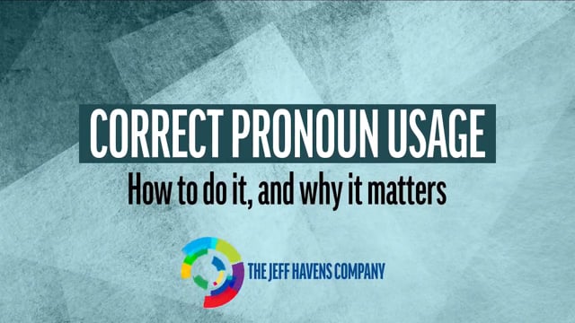 Correct Pronoun Usage - eLeaP®