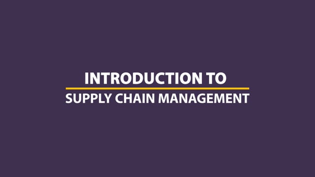 Supply Chain: Introduction To Supply Chain Management - eLeaP®