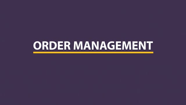 Supply Chain: Order Management - eLeaP®