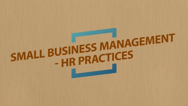 Small Business Management: HR Practices - eLeaP®