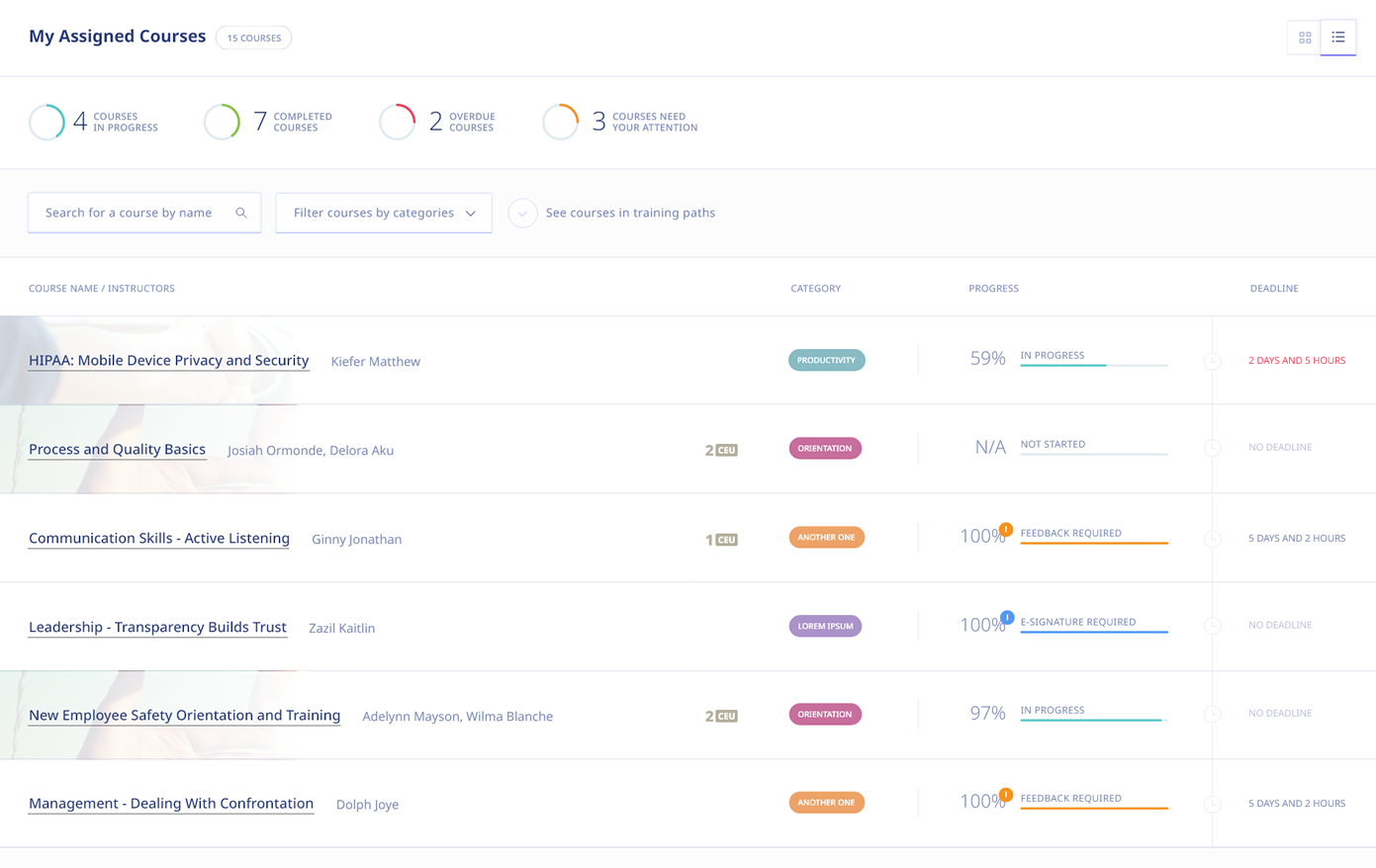 eLeaP Learning Solution, People Success, Regulatory Compliance