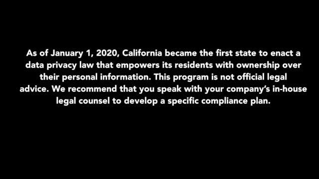 Understanding The California Consumer Privacy Act (CCPA) - eLeaP®