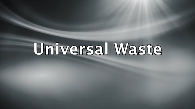 Universal Waste - eLeaP®